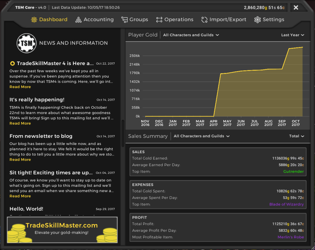 TradeSkillMaster 4 is Here and it is Better Than Ever ...