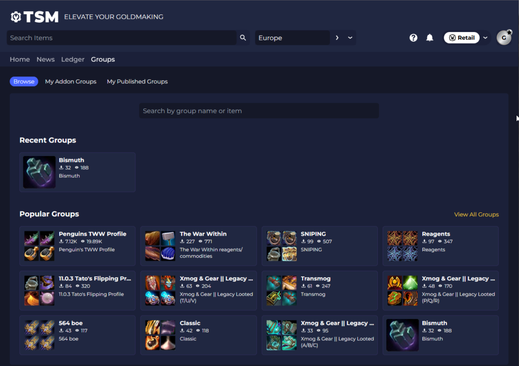 Re-introducing Public TSM Groups - TradeSkillMaster Blog