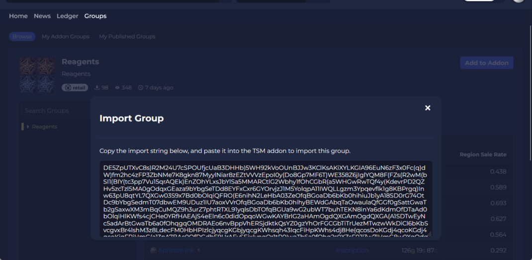 Re-introducing Public TSM Groups - TradeSkillMaster Blog